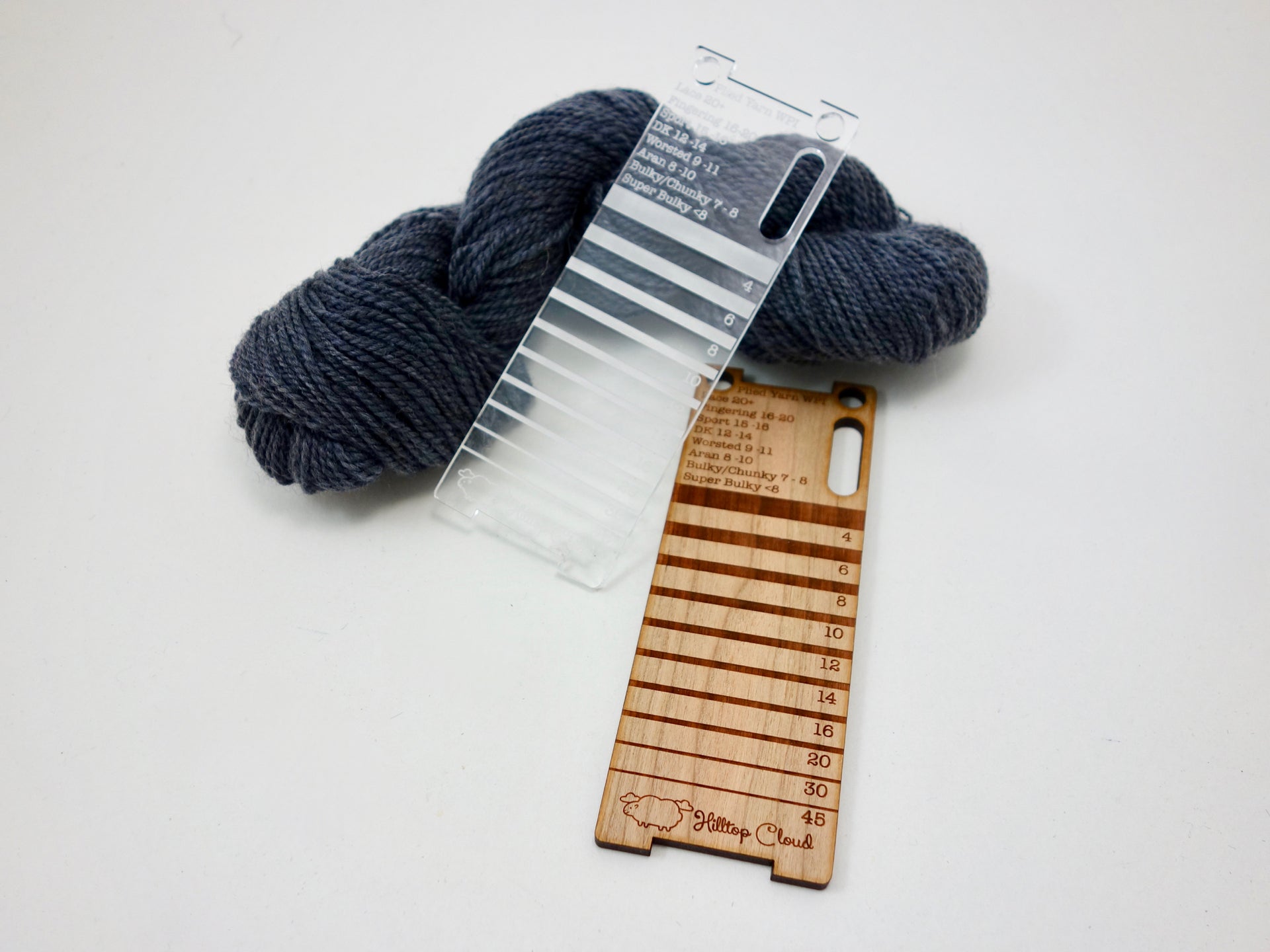 WPI Yarn Measuring Tool- Spinners Control Card, Yarn Thickness Gauge ...