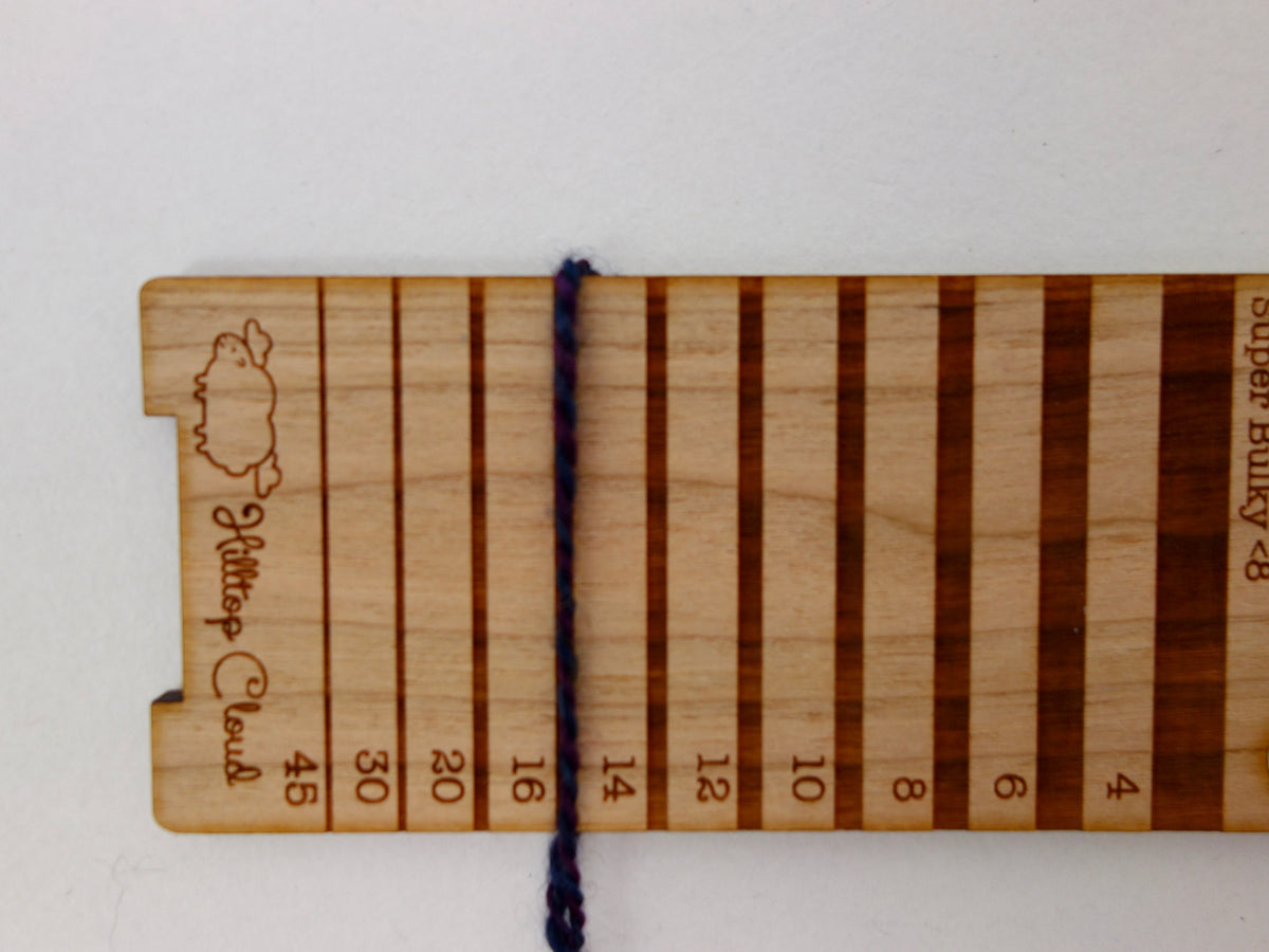 WPI Yarn Measuring Tool- Spinners Control Card, Yarn Thickness Gauge ...
